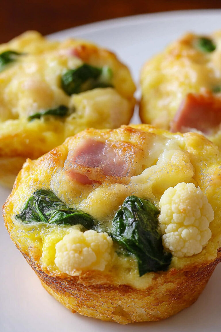 Low-Carb Cauliflower Muffins | Easy & Cheesy Breakfast