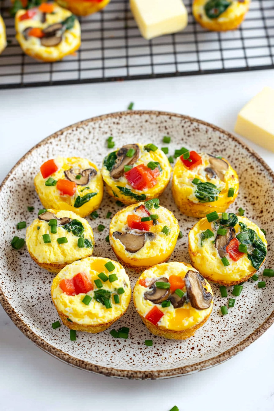 Fluffy Veggie Egg Bites – Quick & Healthy Breakfast