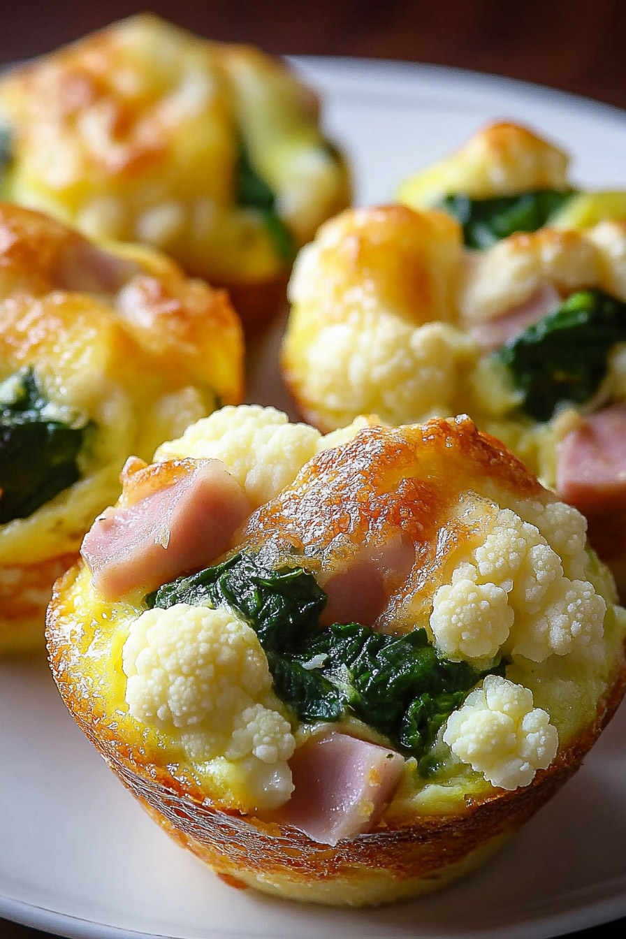 Low-Carb Cauliflower Muffins | Easy & Cheesy Breakfast