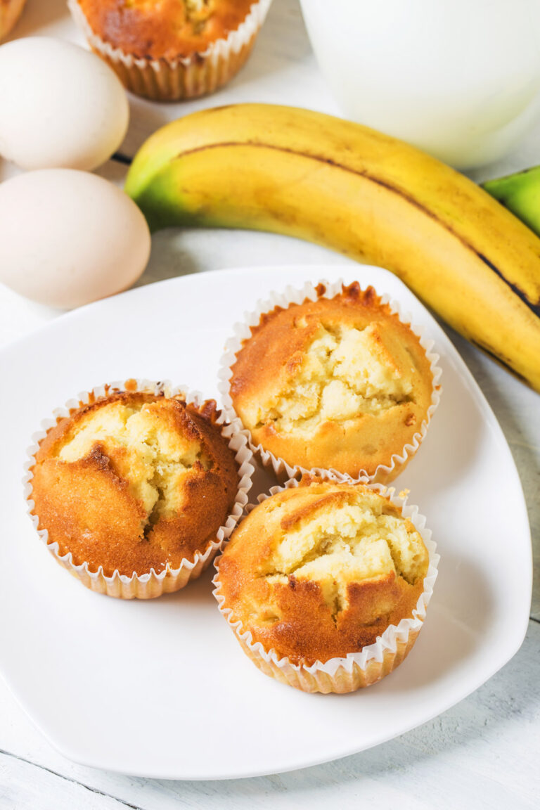 Fluffy Banana Muffins Recipe | Easy Breakfast Treat