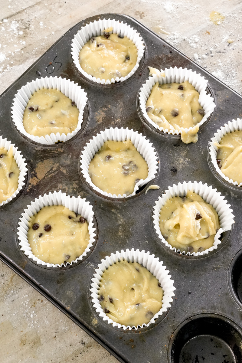 Best Banana Chocolate Chip Muffins